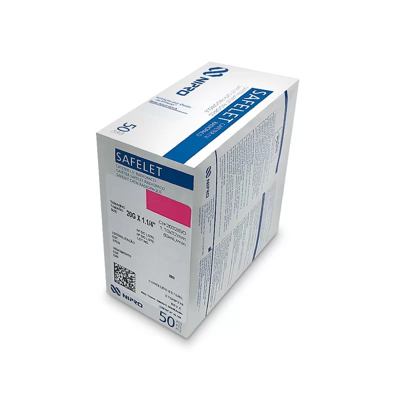 CATETER INTRAVENOSO, 20G X 1-1/4 ISO ETFE, C/200 UNID, NIPRO, Cristal ...