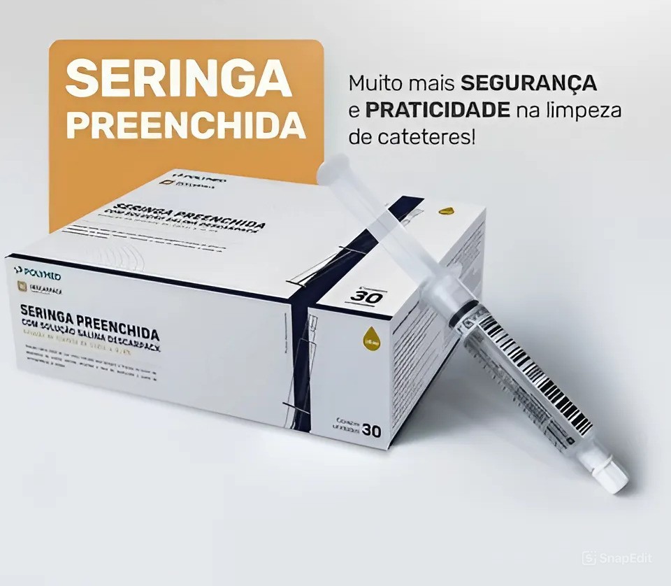 SERINGA PREENCHIDA SOLUÇAO SALINA 10ML C/30 UNID, DESCARPACK, Cristal ...